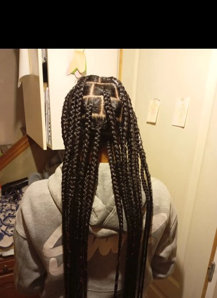 👩🏾 Big knotless Boxbraid Femme (Joys beauty ) - Coiffure Afro sur PARIS ...