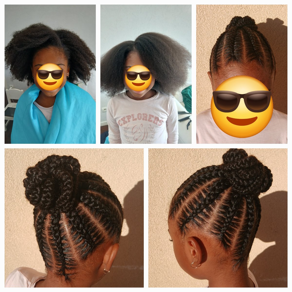 👩🏾 Braids bun Fille (CkBeauty) - Coiffure Afro sur GENEVE - BESANCON ...