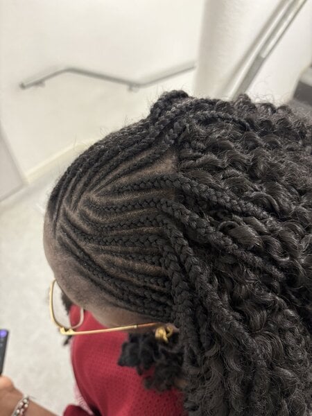 Crochet braids avec des nattes collées devant (lima_braid) - Coiffure ...