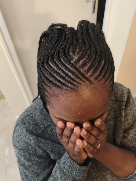 👩🏾 Demi pompon- afro puff Femme (Leuma) - Coiffure Afro sur LIEGE ...