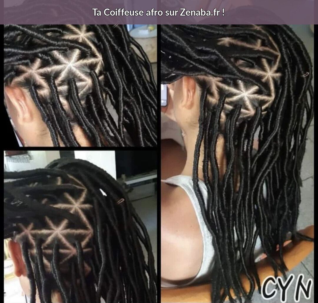 Fausses locks avec des séparations triangulaires Femme (Cyn's braids ...