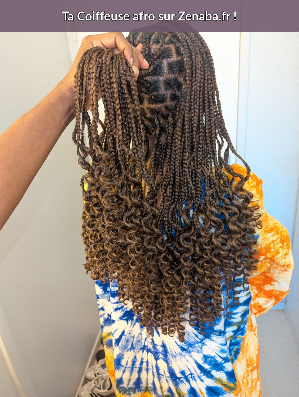 Knotless Braids bouclés Femme (Jess_Affro_Coiff) - Coiffure Afro sur ...