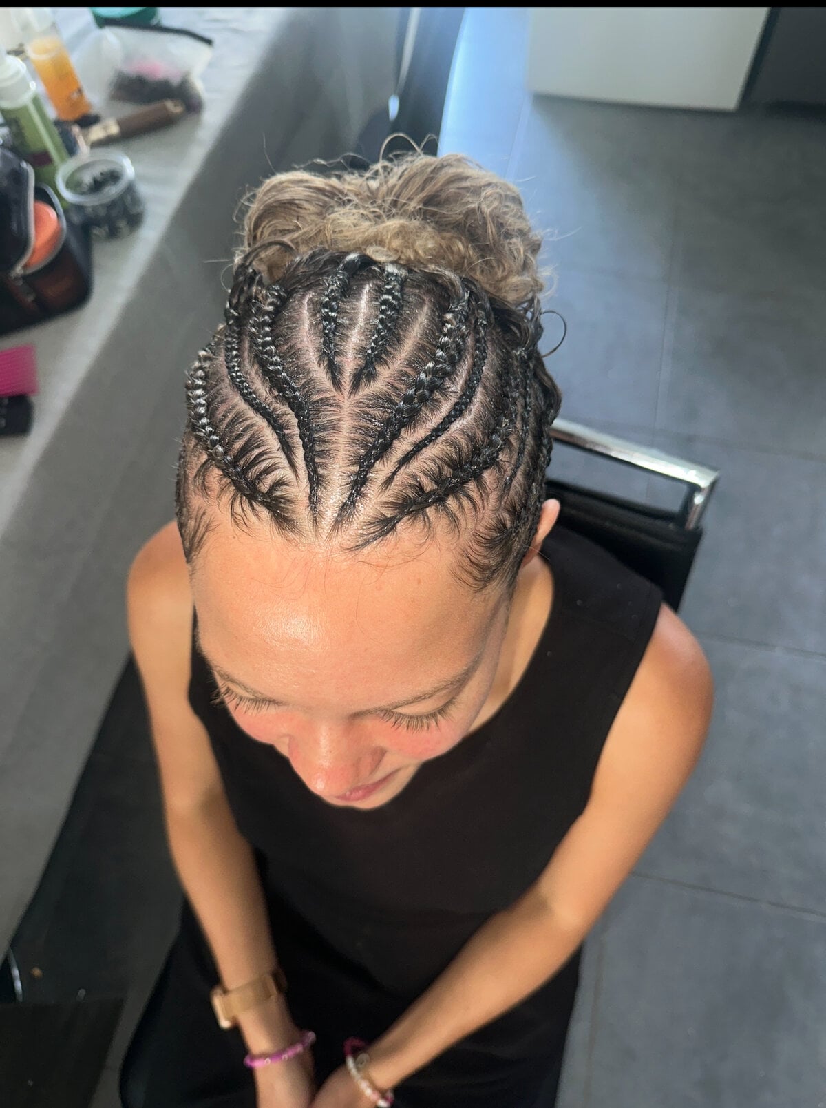 Nattes collées demi-tête (MDbraids) - Coiffure Afro sur PARIS - MARNE ...