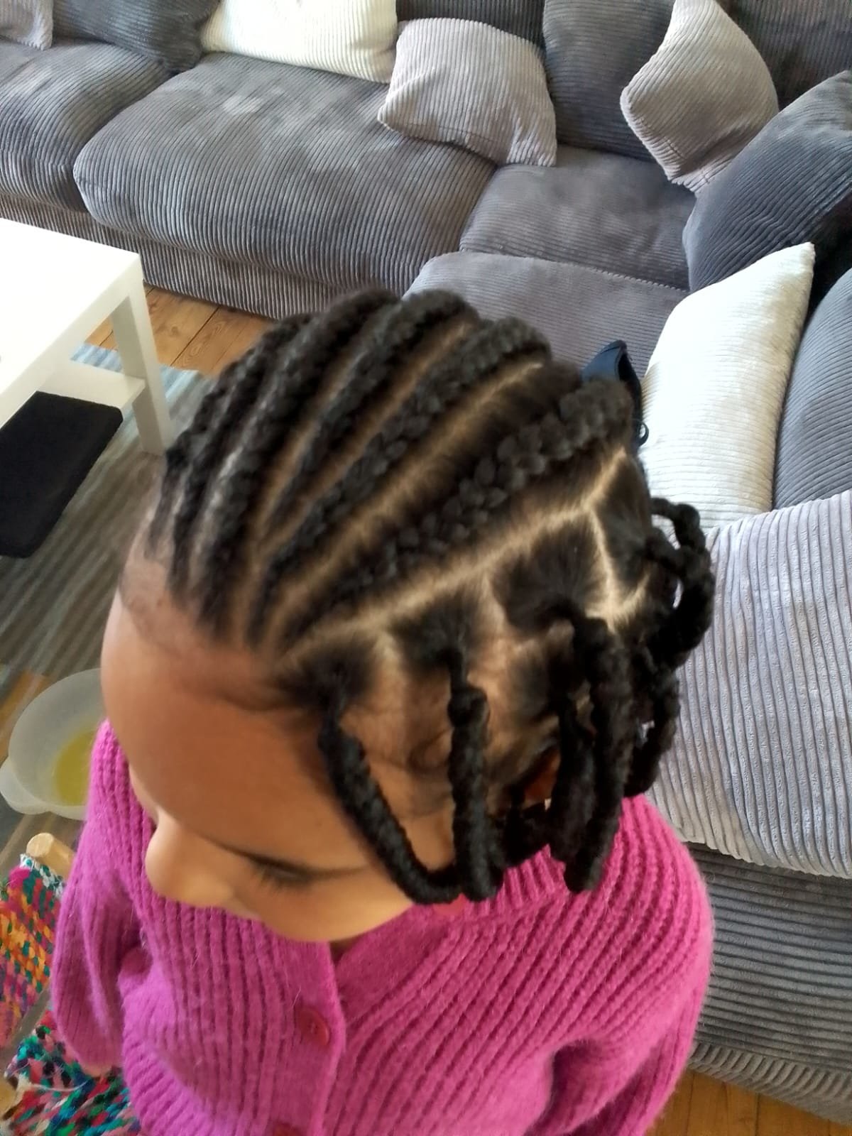 👩🏾 Nattes collées + nattes simples avec mèches (Kéké-Key) - Coiffure ...