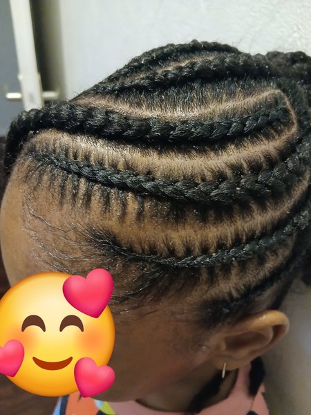 👩🏾 Nattes collées/cornrows/stitch Fille (CkBeauty) - Coiffure Afro sur ...