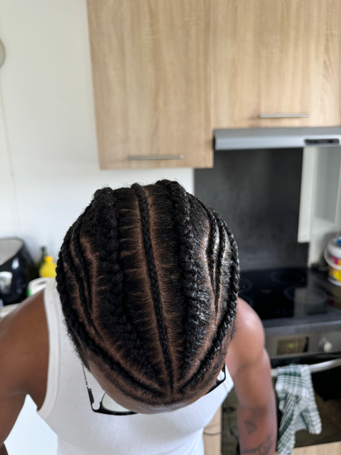 👩🏾 Nattes collées homme artistiques (DatGyal) - Coiffure Afro France