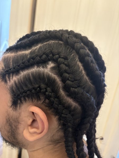 👩🏾 Nattes collées homme (Elea69) - Coiffure Afro France