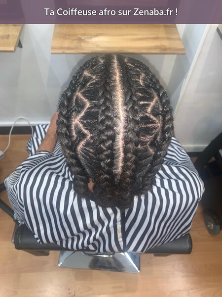 Nattes collées pour homme Homme VIDEO (Coumbis beye) - Coiffure Afro France