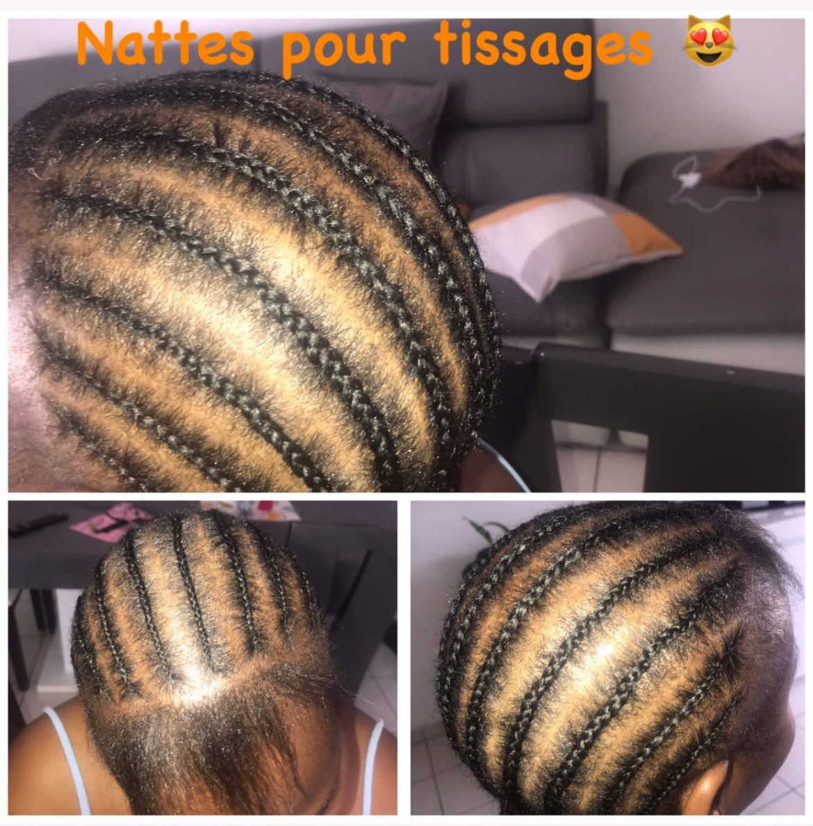 👩🏾 Nattes collées pour tissage (Jess_Affro_Coiff) - Coiffure Afro sur ...