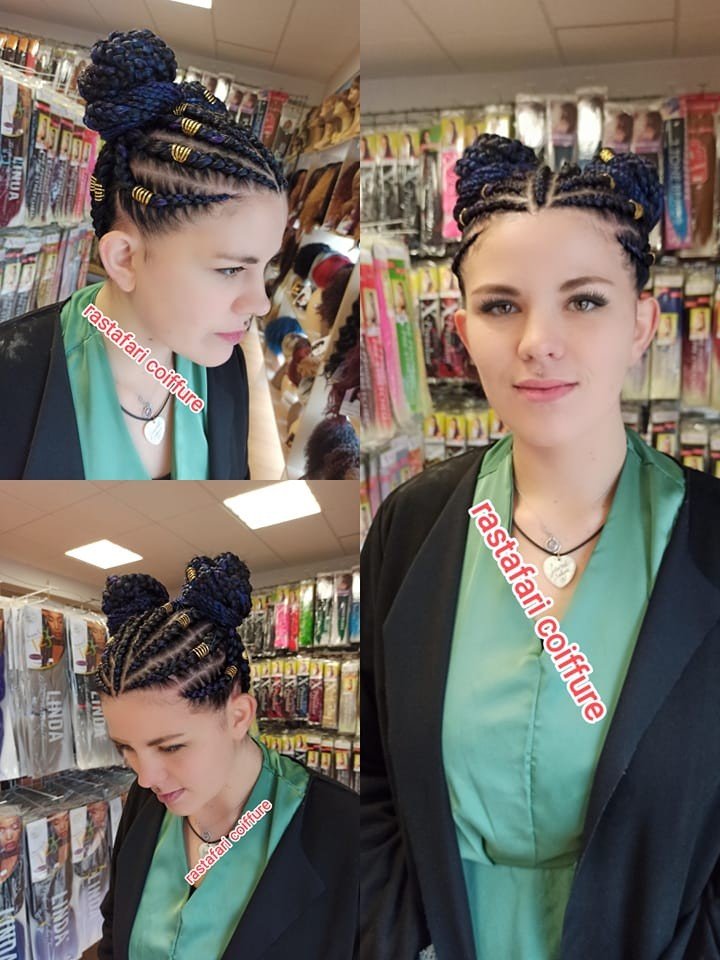 👩🏾 356 idées Coiffures NATTES COLLEES : Photos & Videos Coiffure Afro ...