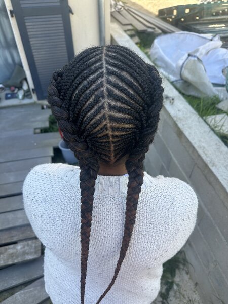 Nattes collées (MDbraids) - Coiffure Afro sur PARIS - MARNE-LA-VALLEE ...