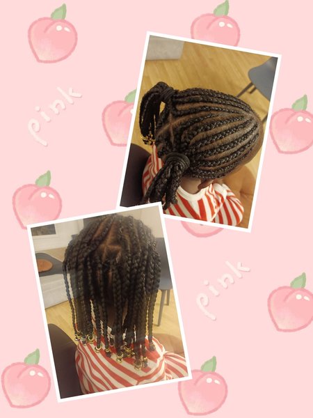 👩🏾 Nattes collées Enfant (Biche Landry ) - Coiffure Afro sur PARIS ...