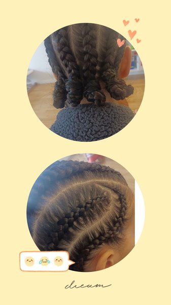 👩🏾 Nattes collées Femme (Biche Landry ) - Coiffure Afro sur PARIS ...