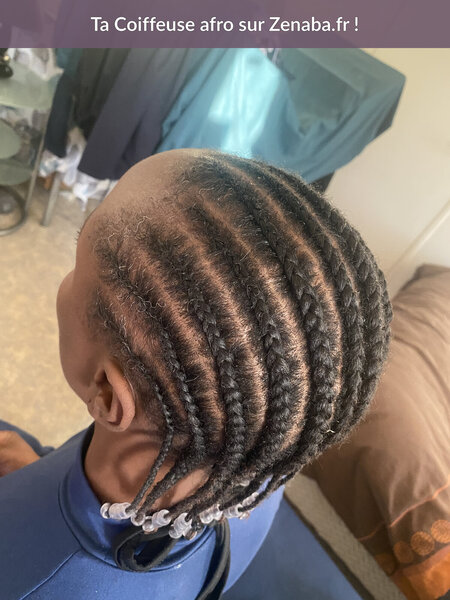 Nattes collées Femme (Gia) - Coiffure Afro sur PARIS - MARNE-LA-VALLEE ...