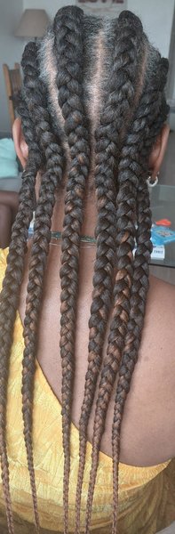 👩🏾 Nattes collées avec rajouts / cornrow braids femme (Essy) - Coiffure ...