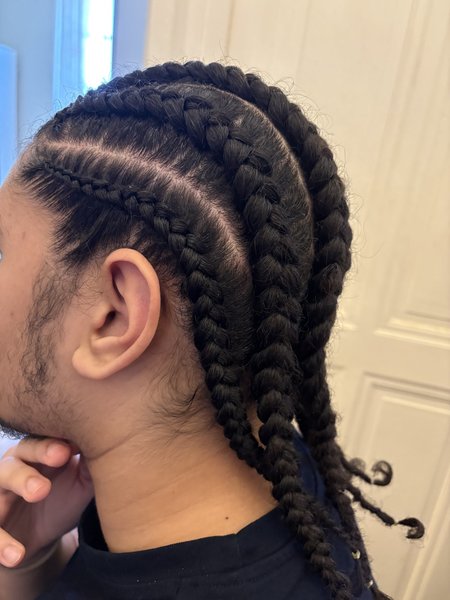 👩🏾 tresses homme (Elea69) - Coiffure Afro