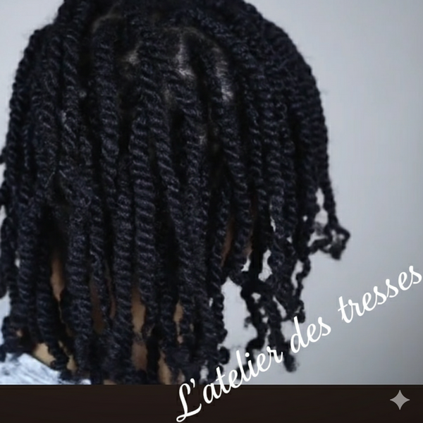 twist/vanilles cheveux 4c avec extension Femme (L'Atelier des stresses ...